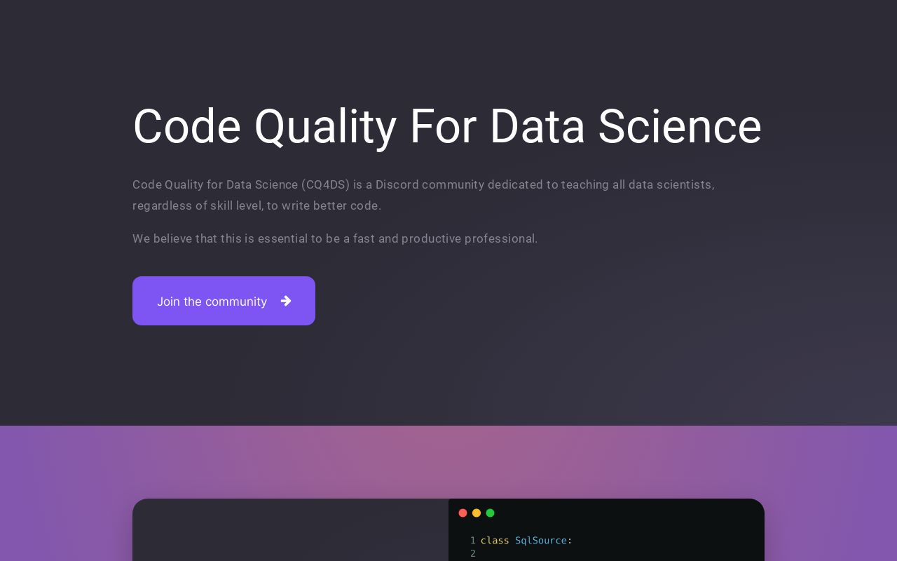 Code Quality For Data Science
